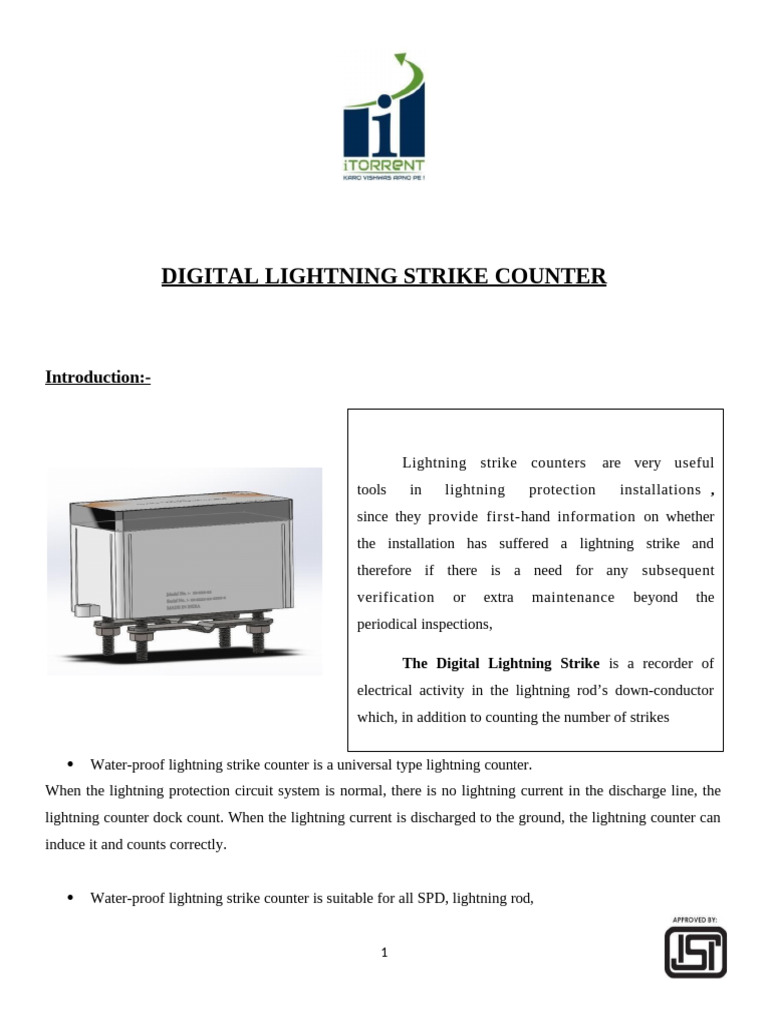 Digital Lightning Strike Counter Overview | PDF | Lightning ...