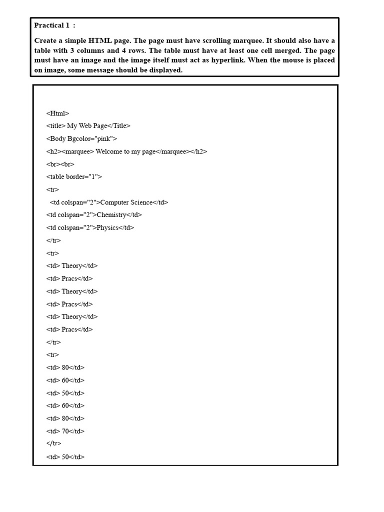 Column & Rows HTML | PDF