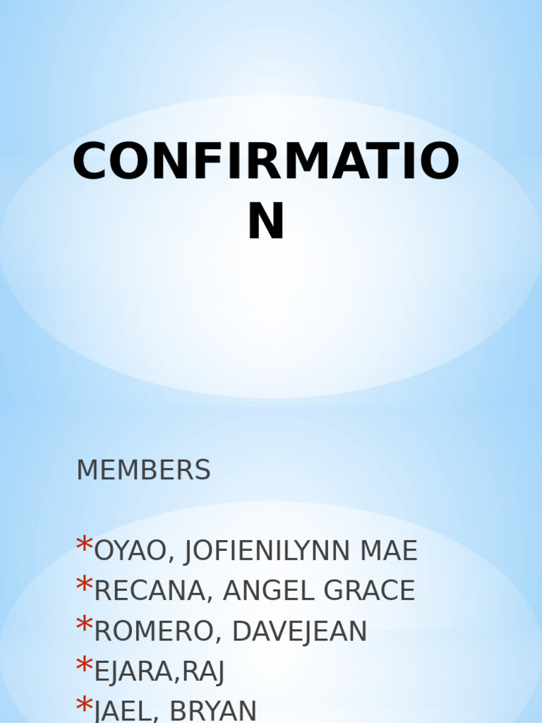Understanding the Sacrament of Confirmation | PDF | Confirmation ...