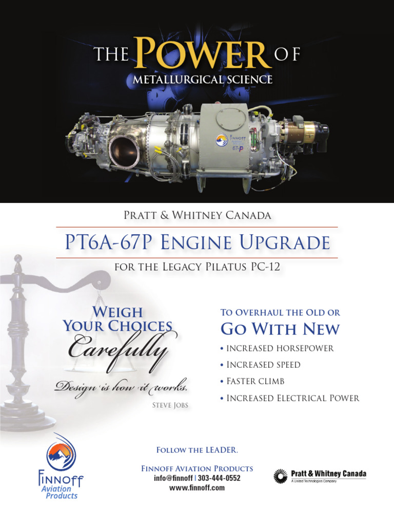 技术文件 PT6A 6C发动机升级 | PDF | Engines | Machines