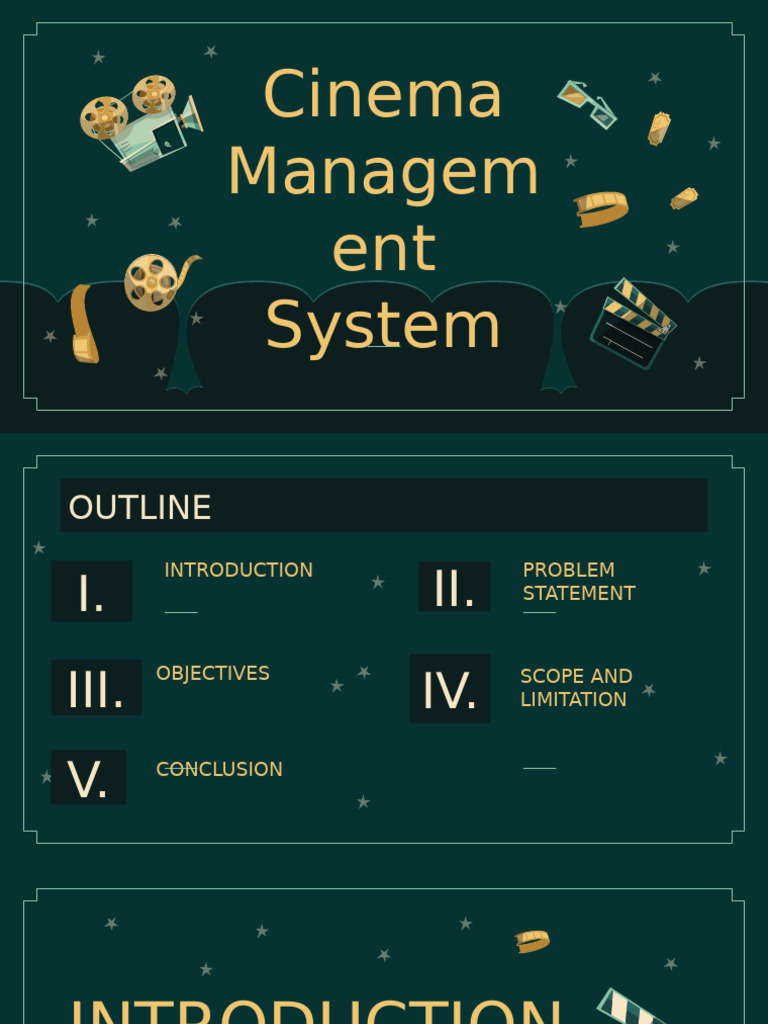 Cinema Management Presentation | PDF