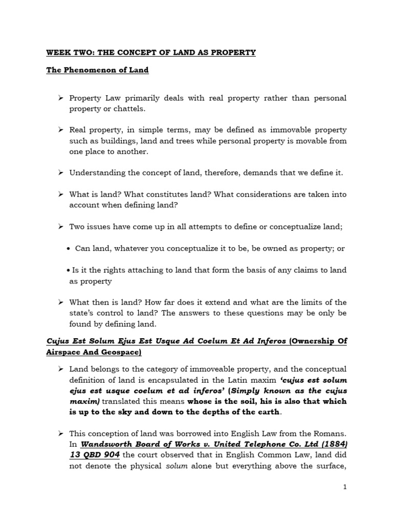 Understanding Land as Property Rights | PDF | Natural Resources Law ...
