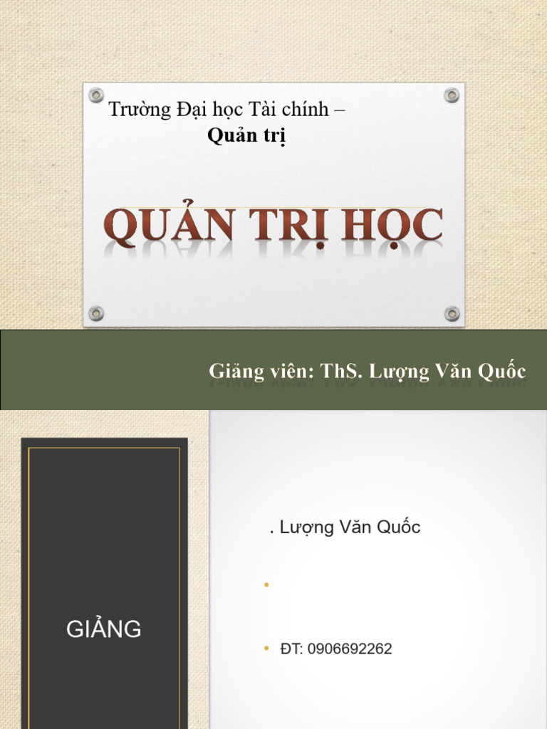Slide Bai Giang QTH-SEND OUT | PDF