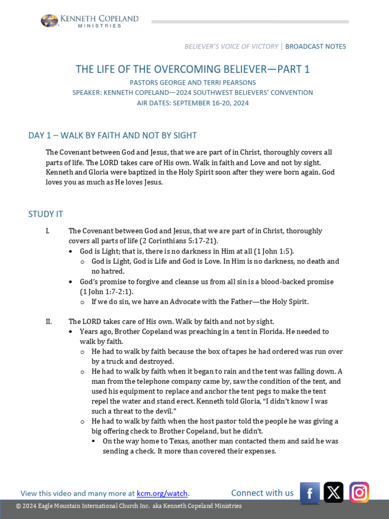 BNT240916 Broadcast Notes George and Terri Pearsons-Trk-20240910 | PDF ...