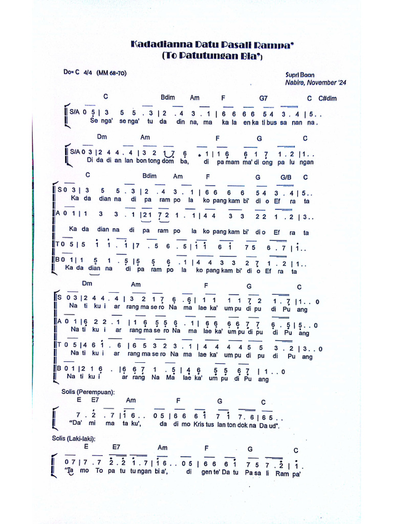 Kadadianna Datu Pasali Rampa' | PDF