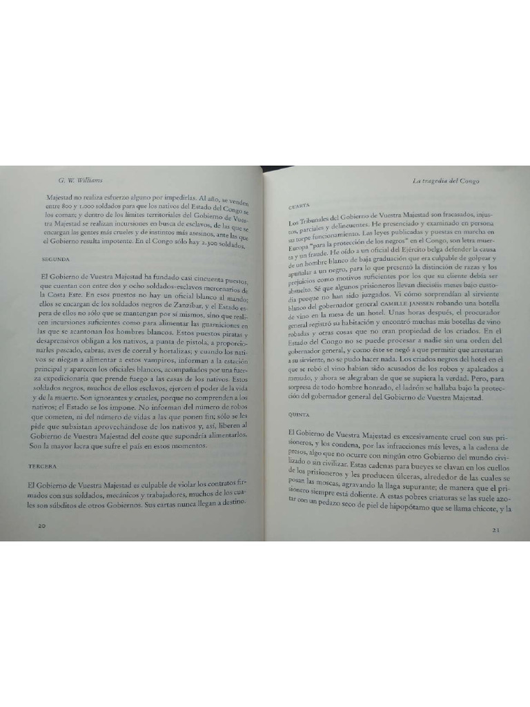Carta de G. W. Williams Al Rey Leopoldo II | PDF