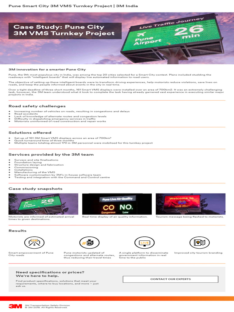 KF4GSZTFNE1RC8RHACBL - Case Study-Pune Smart City 3M VMS Turnkey ...