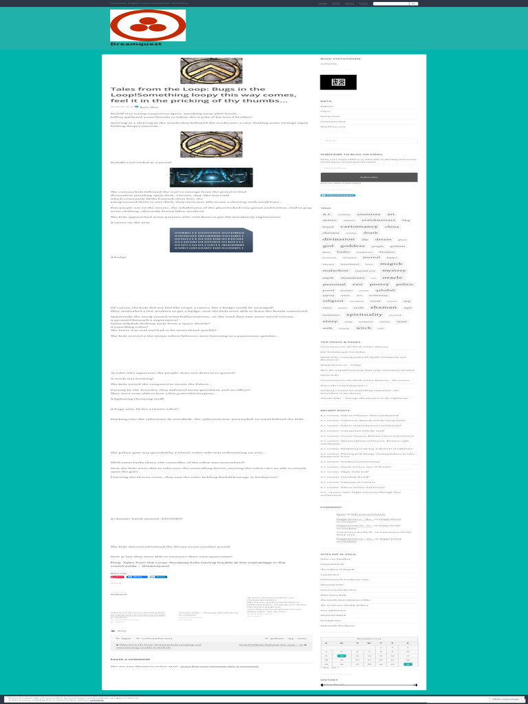 020 Tales From The Loop: Bugs in The Loop!Something Loopy This Way Comes, Feel It in The ...