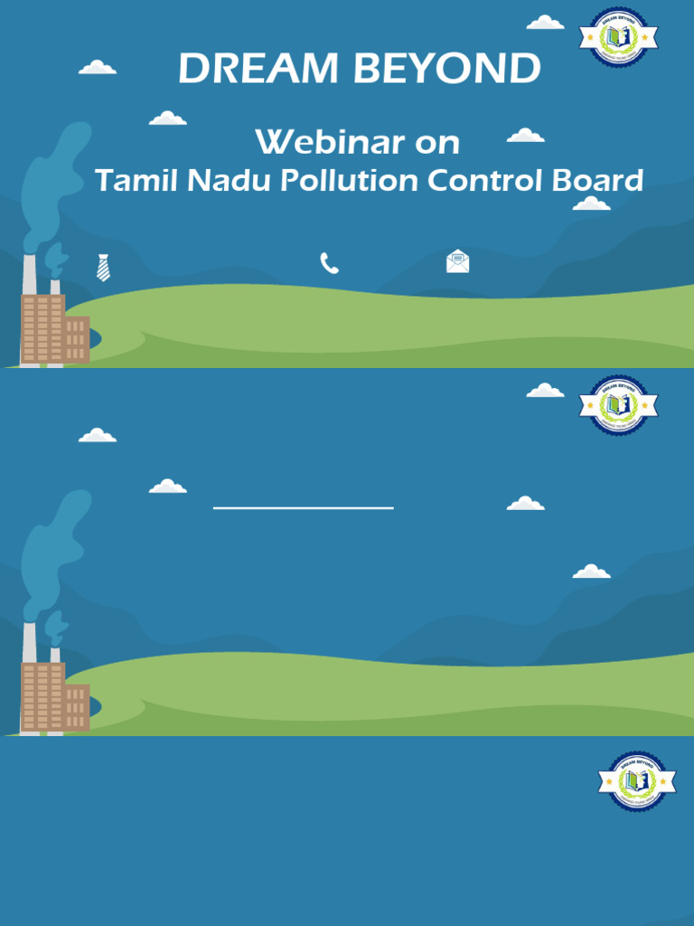 TNPCB Online Consent Management Guide | PDF | Environmental Impact ...