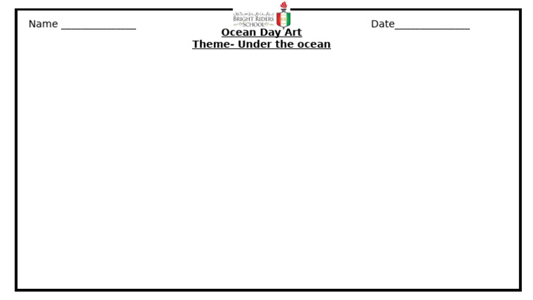 Under The Sea DRawing Paper | PDF