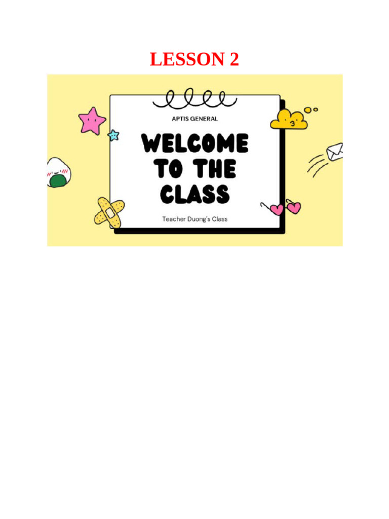 Lesson 2 | PDF