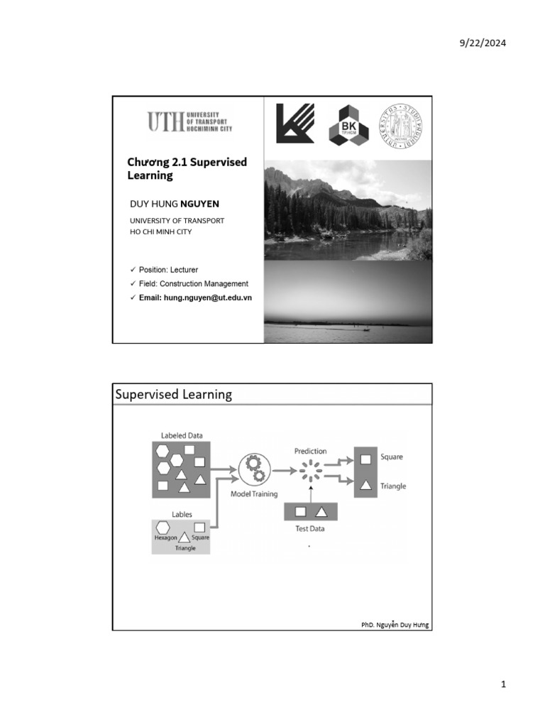 Chương 2.1. Supervised Learning | PDF | Logistic Regression | Regression Analysis