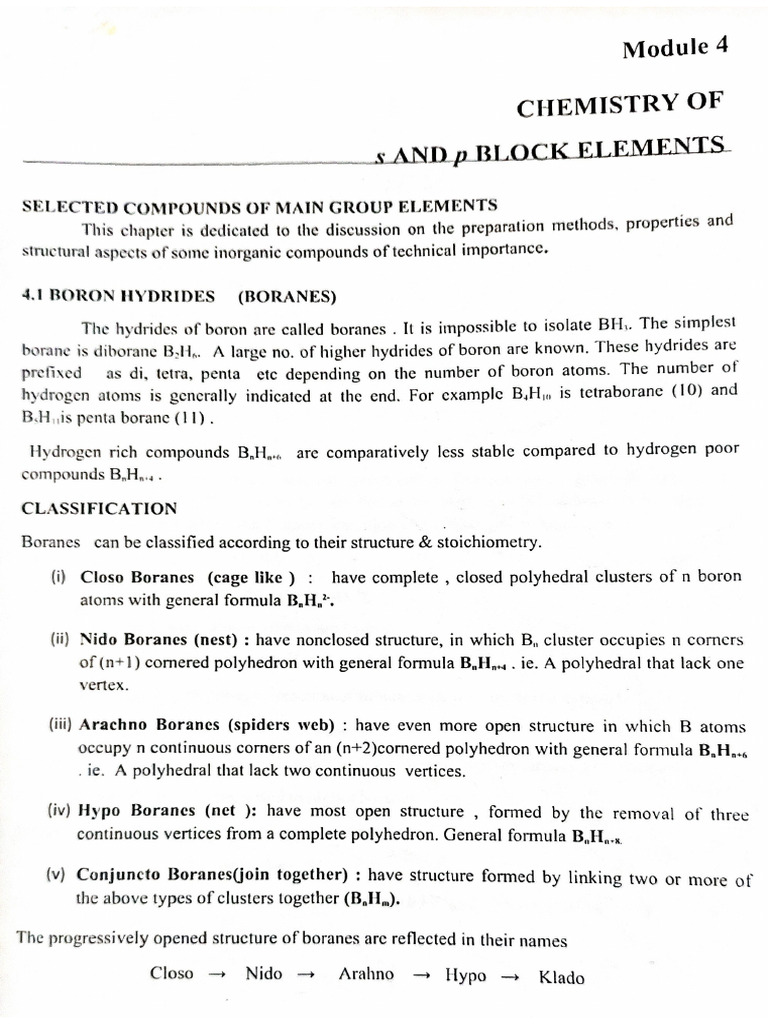 Chemistry of S and P Block Elements | PDF