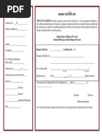 Format of SH 1 Share Certificate | PDF