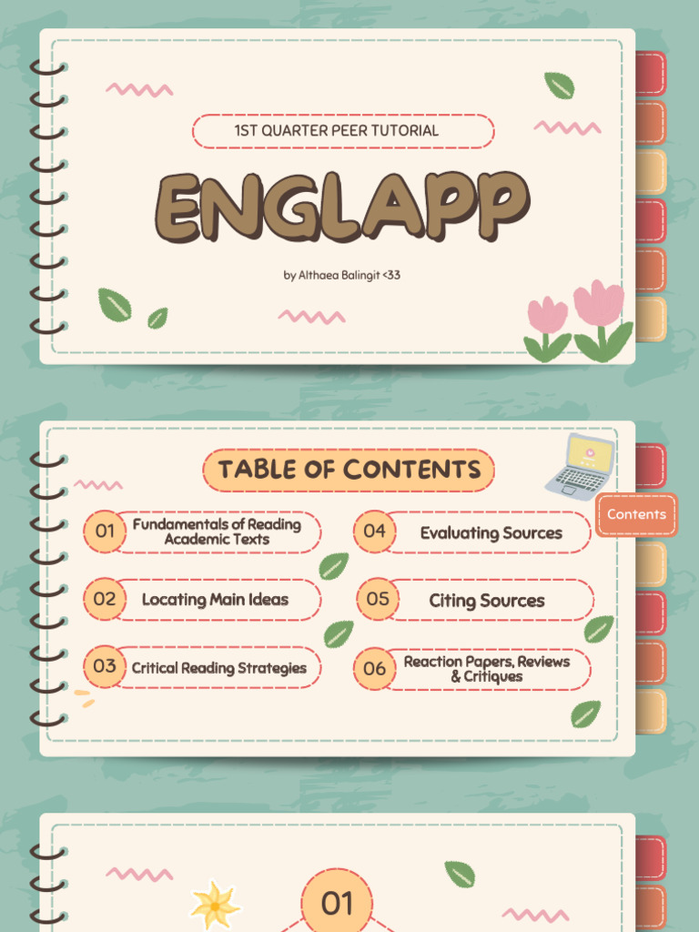 1Q Peer Tutorial - EnGLAPP | PDF | Citation | Apa Style