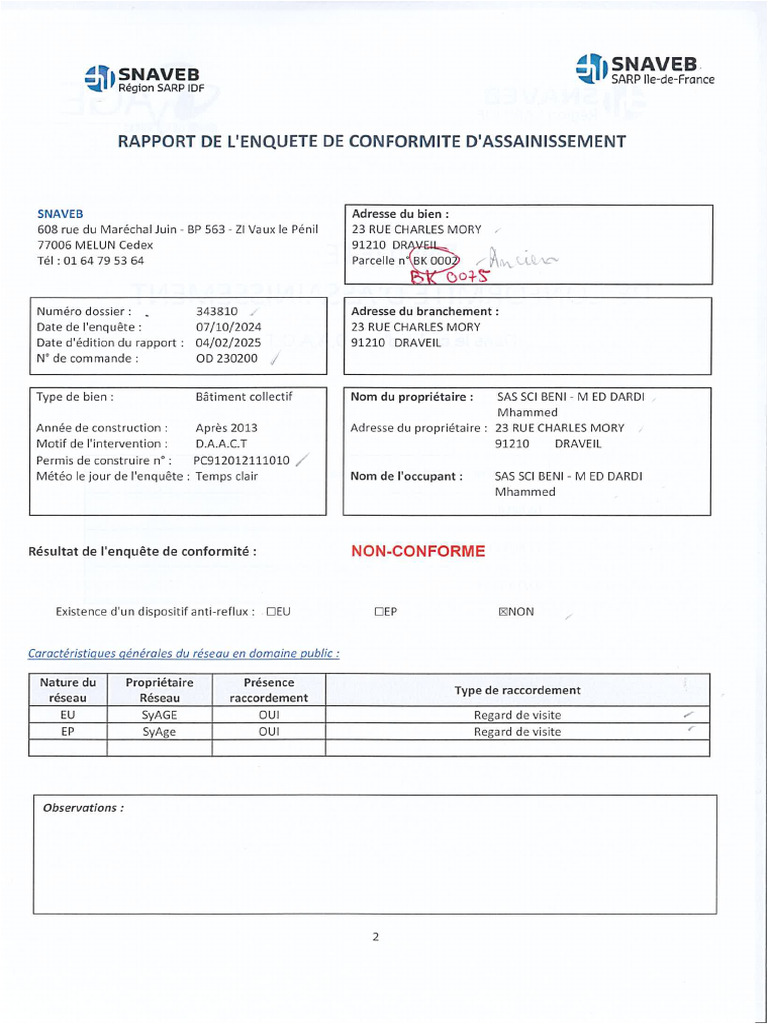 20250210 DDE MODIF (23bis Rue Charles Mory DRA) | PDF
