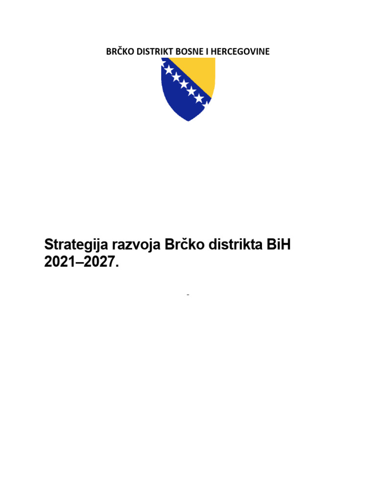 Strategija Razvoja BD BiH - Bos | PDF