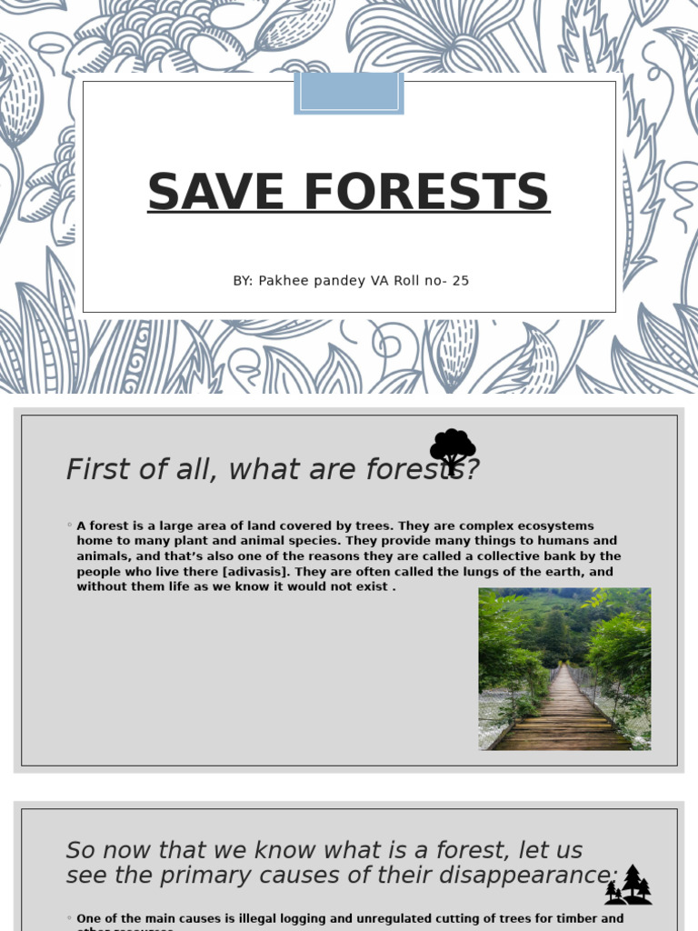 Save Forests, Save Life: Key Actions | PDF | Forests | Trees