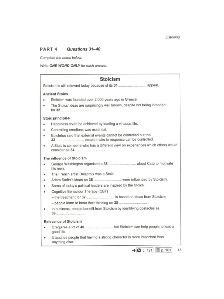 Listening Part 4 - Cam 16 | PDF