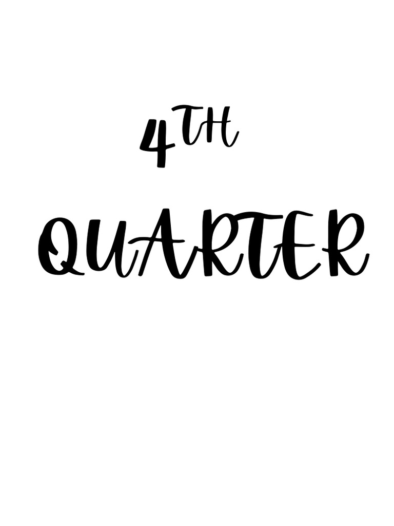 4th Quarter | PDF