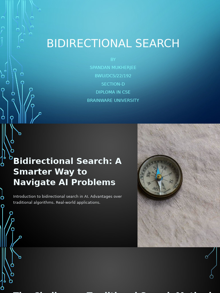 Bidirectional Search A Smarter Way To Navigate AI Problems | PDF ...