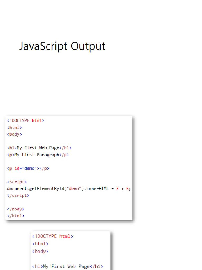 1.0 Javascript Output | PDF