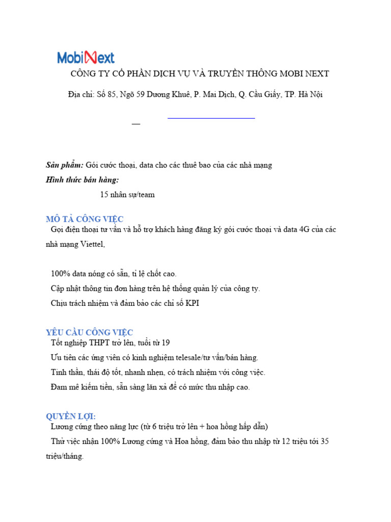 JD Telesale MBN-2-1 | PDF