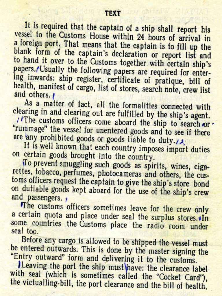 TEXT - Examining The Ship | PDF