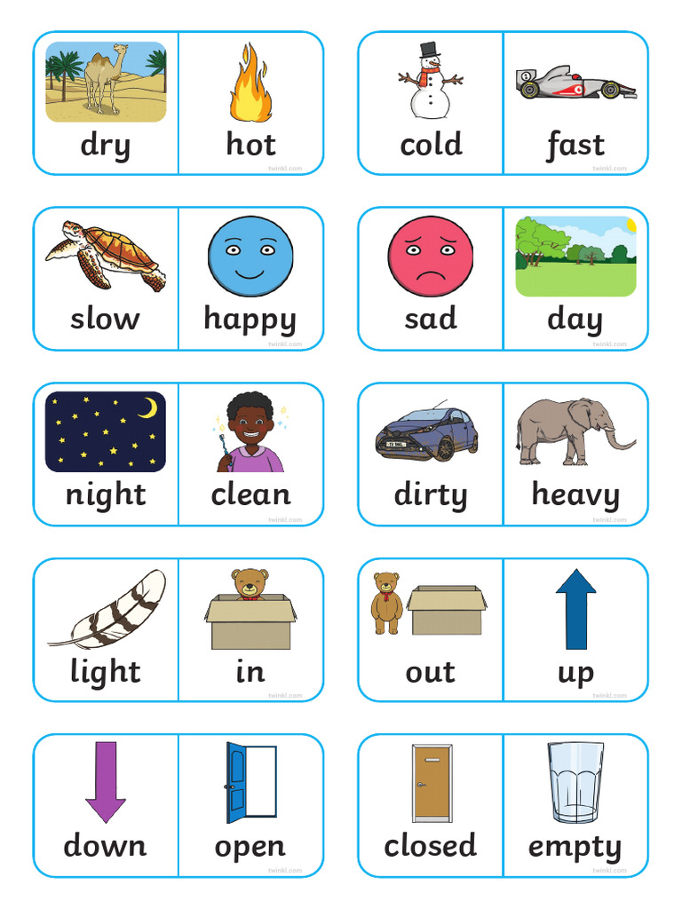 Au L 2549163 Everyday Opposites Dominos - Ver - 1 | PDF