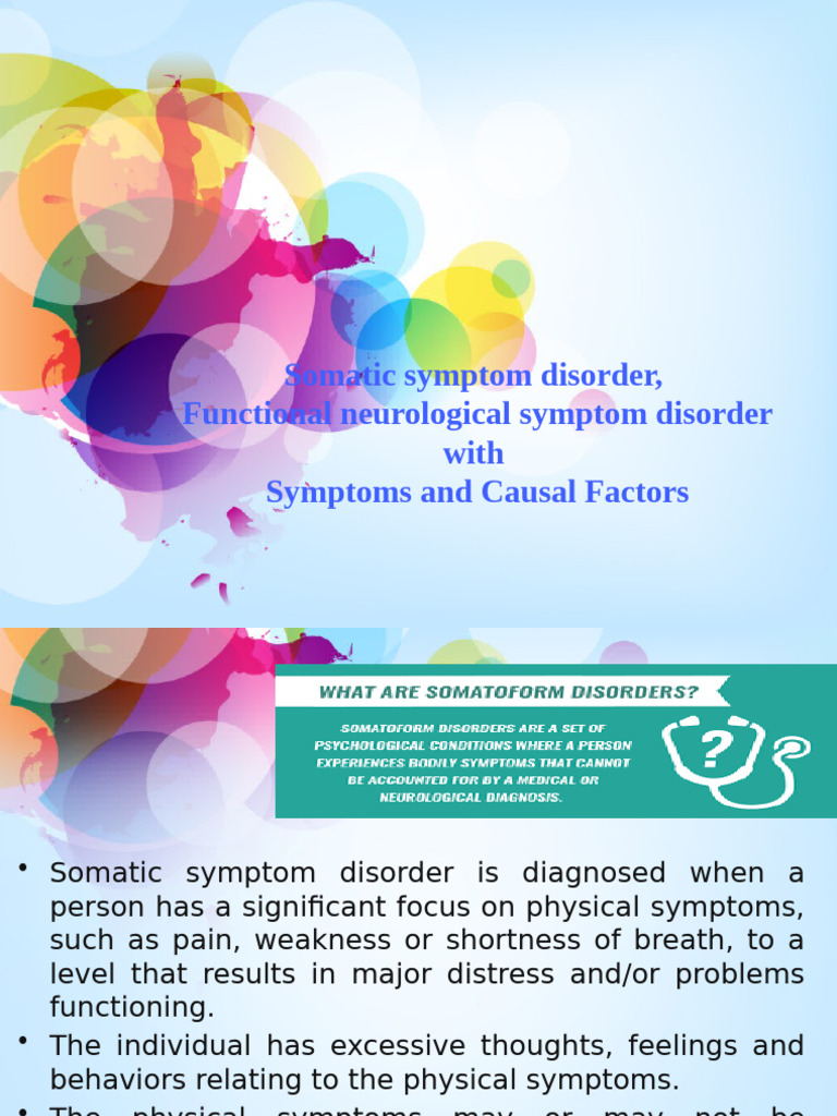Understanding Somatic Symptom Disorders | PDF | Mental Disorder ...