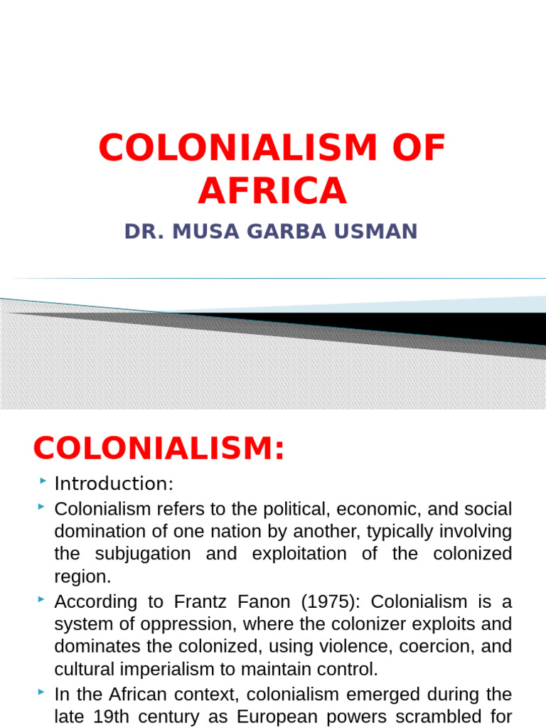 Colonialism of Africa | PDF | Colonialism | Africa
