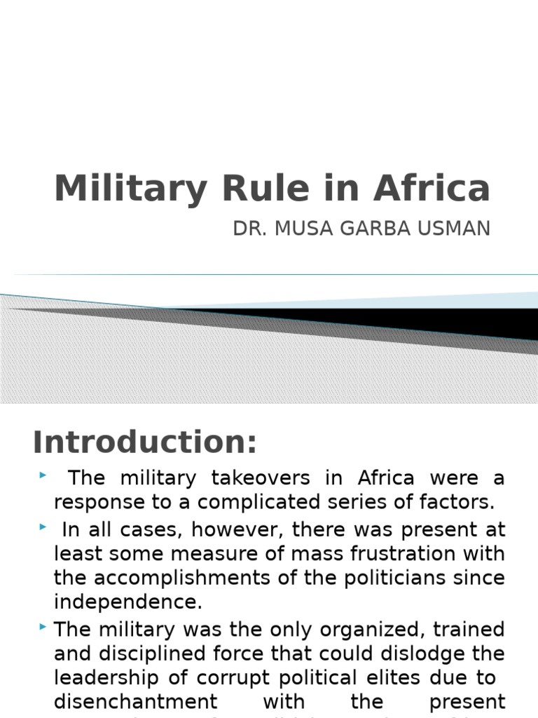 Military Rule and Its Impact in Africa | PDF | Africa | Political ...