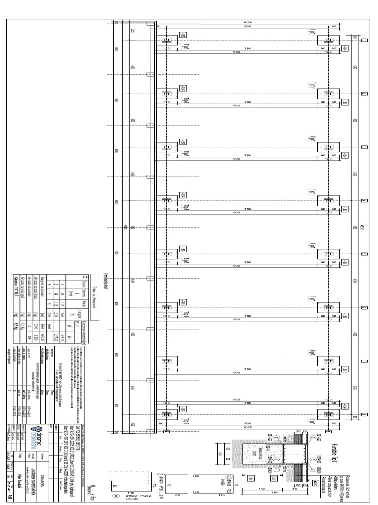 R01 - Plan Fundatiii Copertina - Print Pe A2 Dublat Pe Lungime | PDF