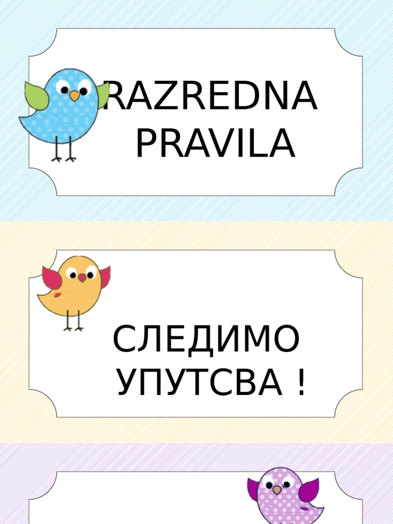 Razredna Pravila | PDF