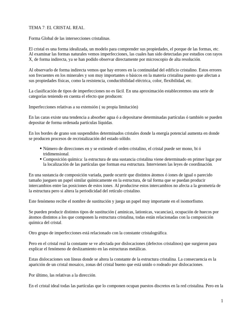 Cristal Real | PDF | Cristal | Dislocación