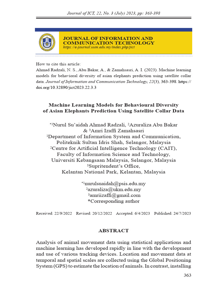 Machine Learning Models For Behavioural Diversity | PDF | Machine Learning | Statistical ...