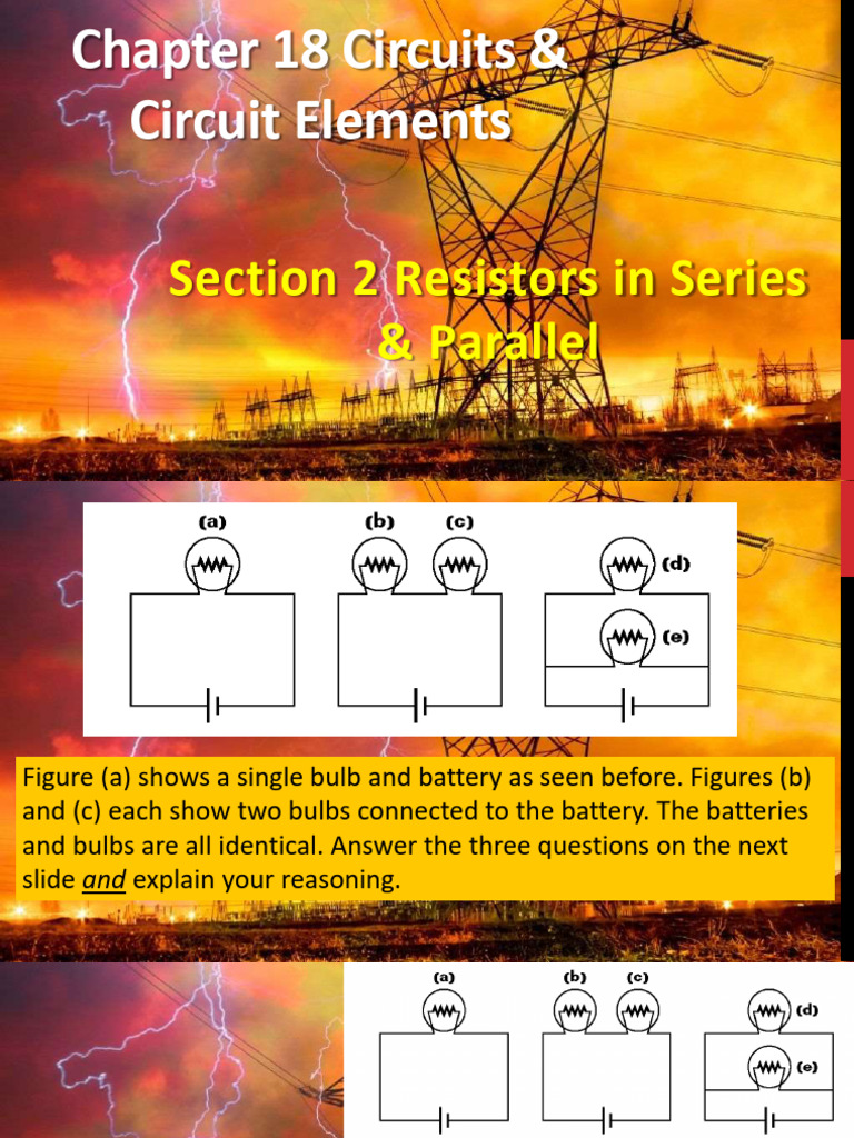 Chapter 18 Electric Circuits Section 2 | PDF | Series And Parallel ...