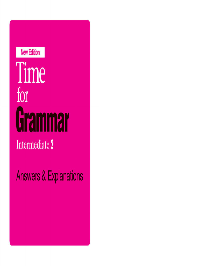 Grammar Choice Intermediate 2 | PDF