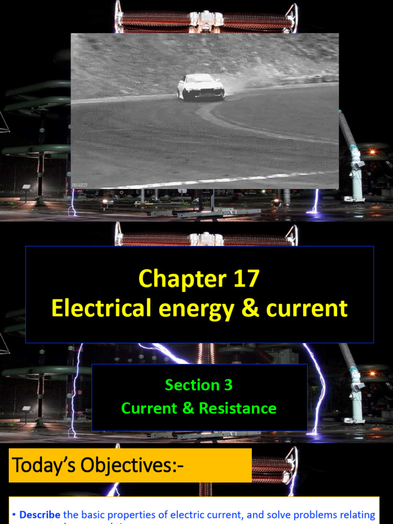 Chapter 17 Electric Energy & Current Section 3-1 | PDF | Electric ...