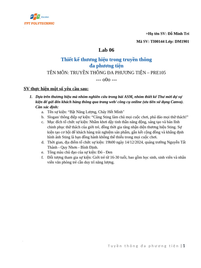 Truyền thông đa phương tiện_LAB06 | PDF