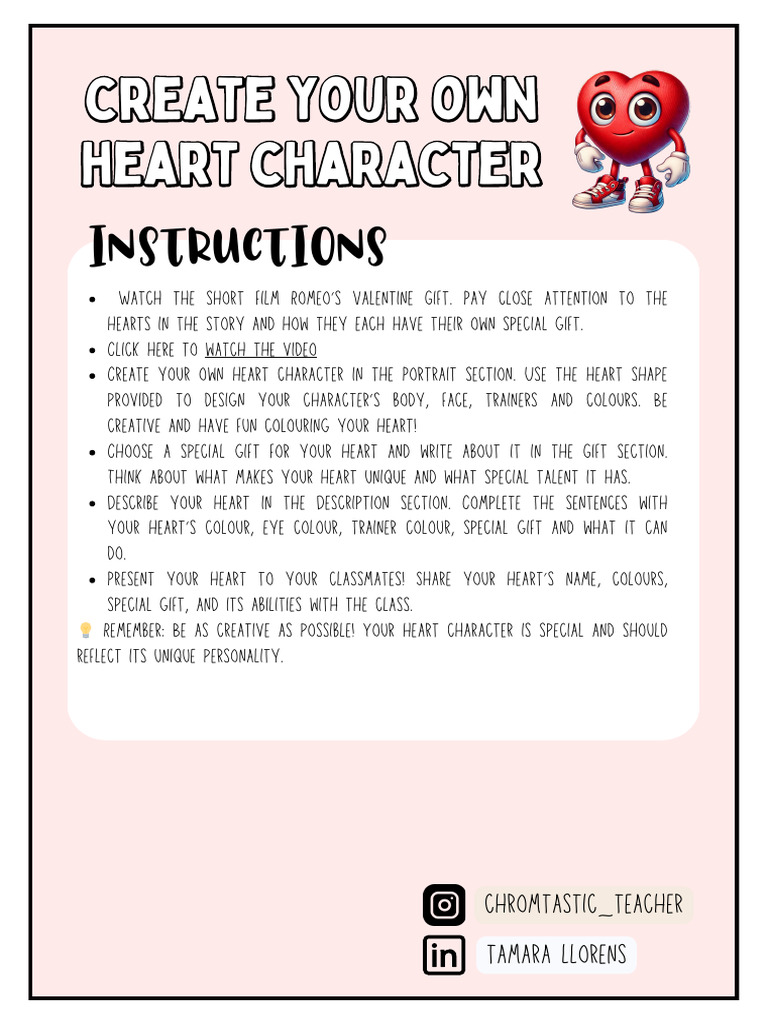 Create Your Own Heart Character | PDF
