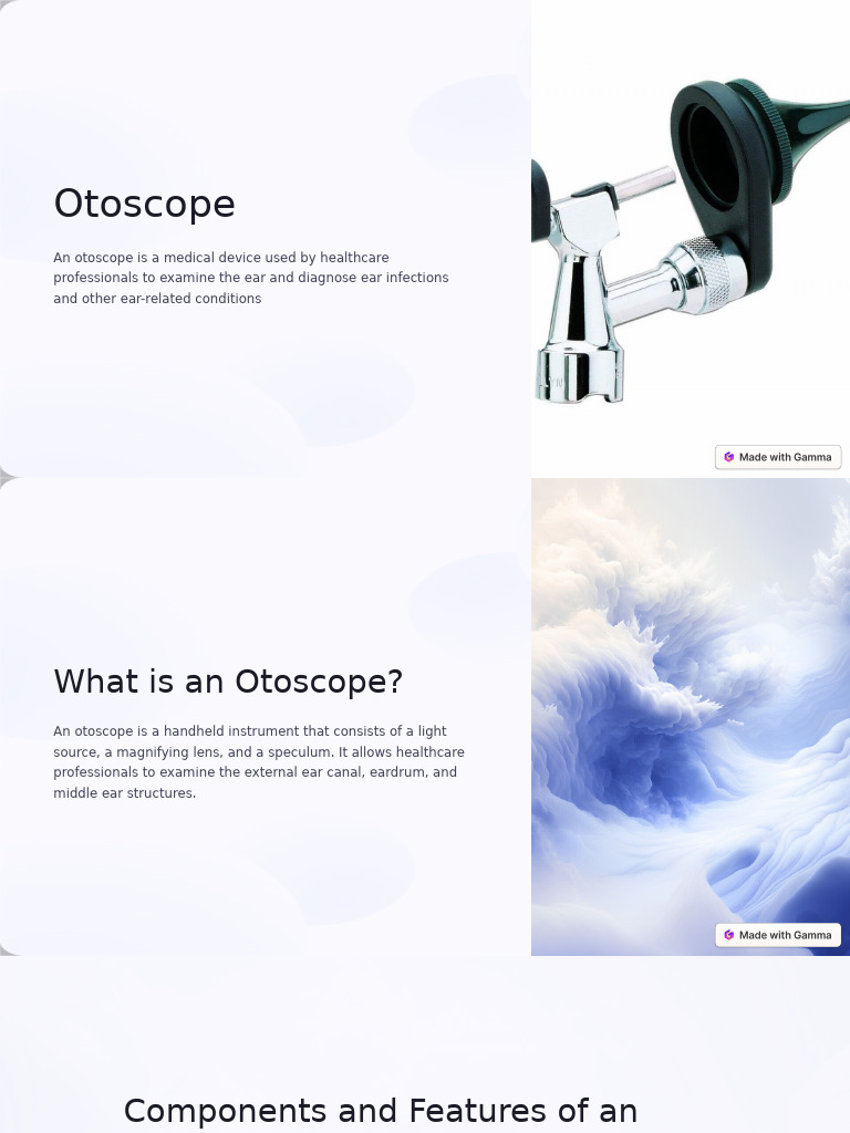 Understanding Otoscopes: Features & Use | PDF