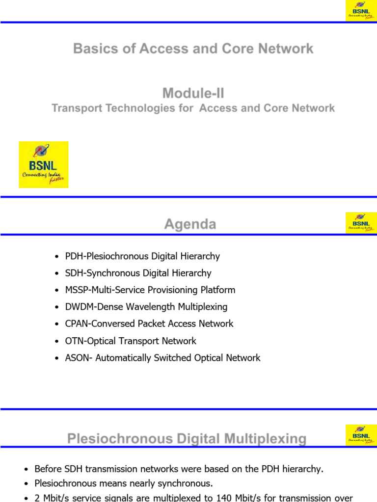 Basics of Access and Core Network-Part-II-F | PDF | Computer Network ...