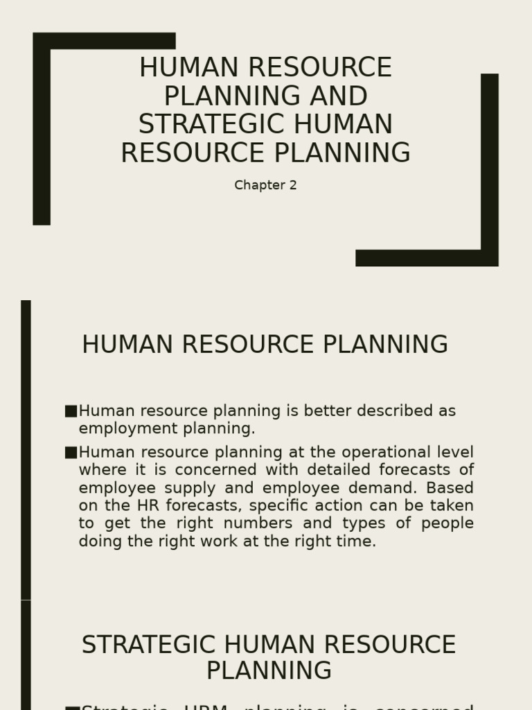 Human Resource Planning Strategies | PDF | Human Resource Management | Employment