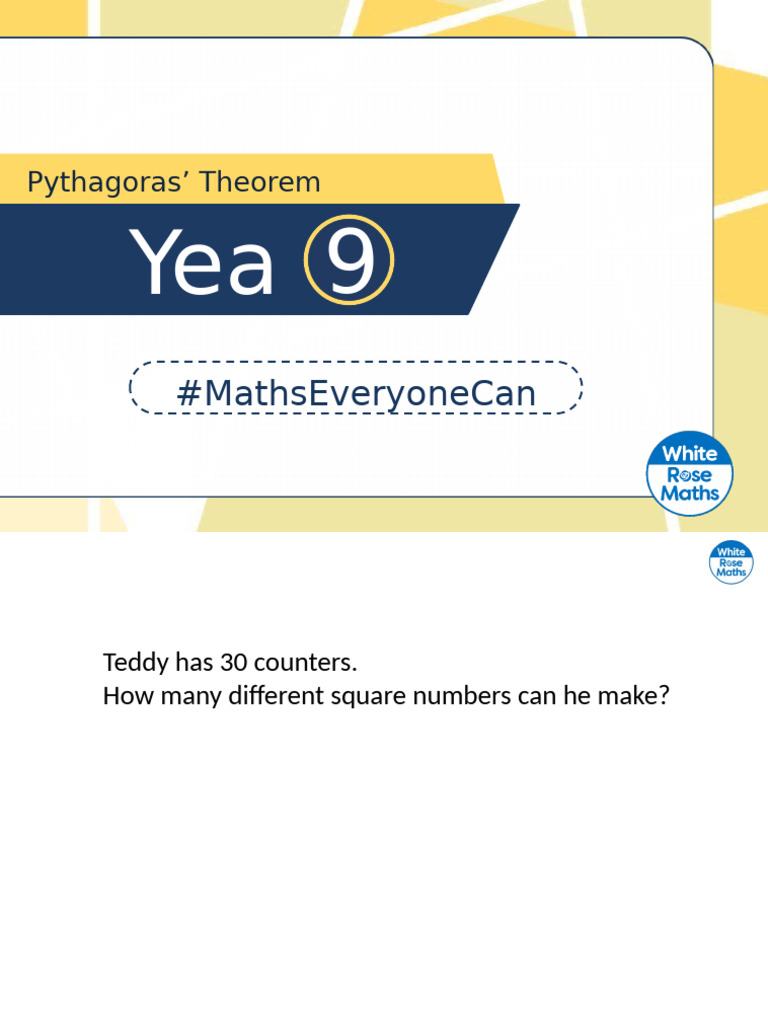 Year 9 b6 Pythagoras Theorem Exemplar Questions and Answers | PDF ...