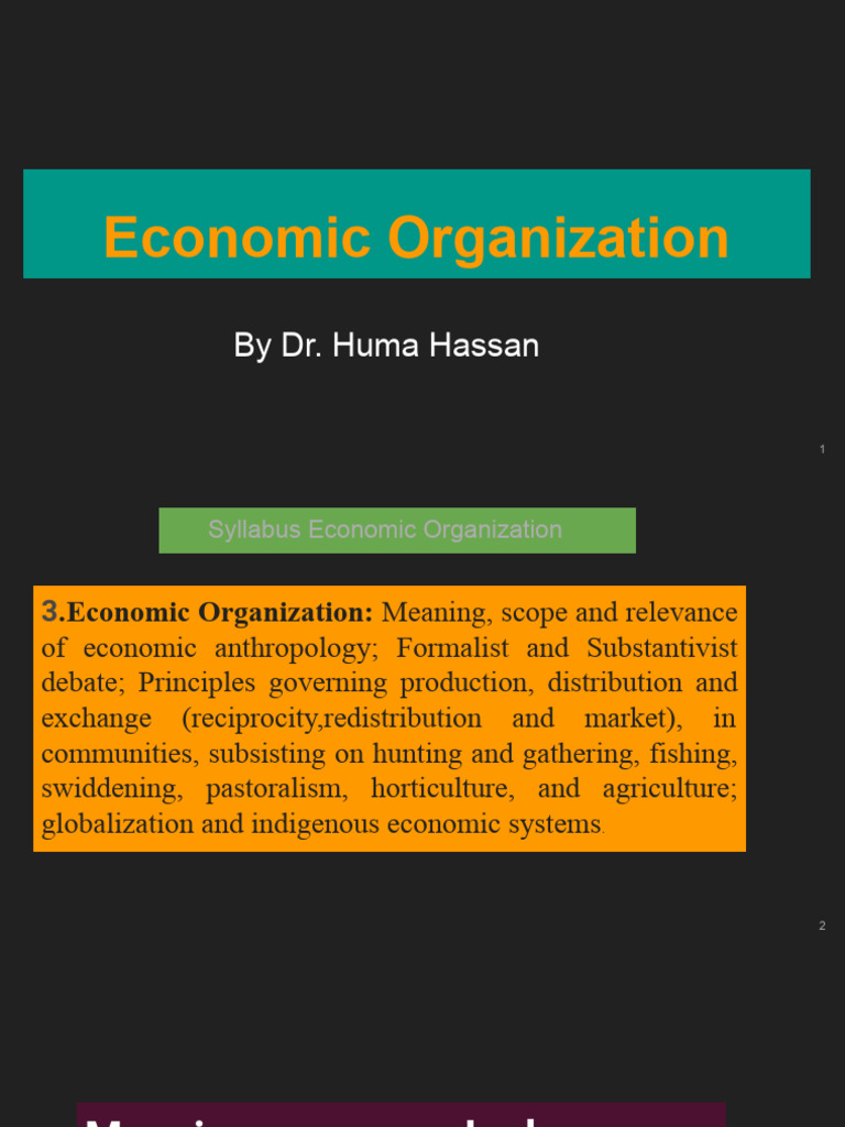 Understanding Economic Organization | PDF | Liberal Arts Education ...