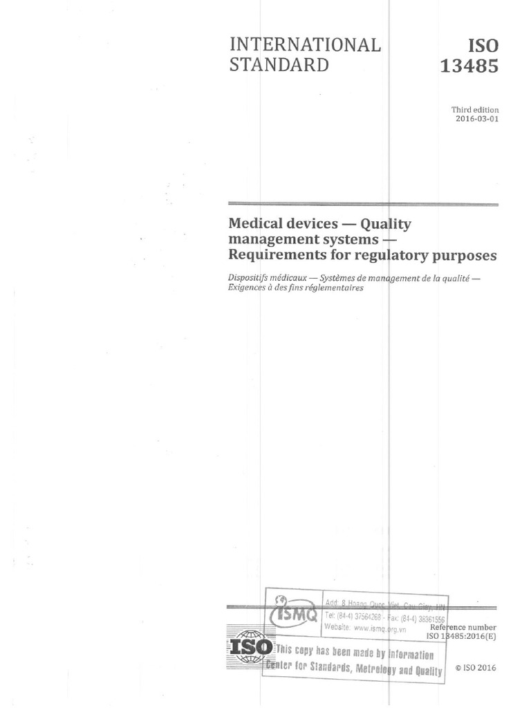 Iso 13485-2016 en | PDF