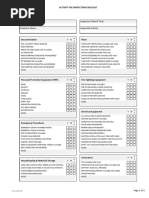 Workshop Checklist | PDF | Equipment | Safety