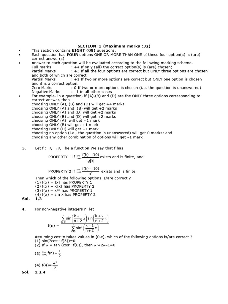 Maths Paper 2 Solution - Redacted | PDF | Mathematical Objects | Mathematical Analysis