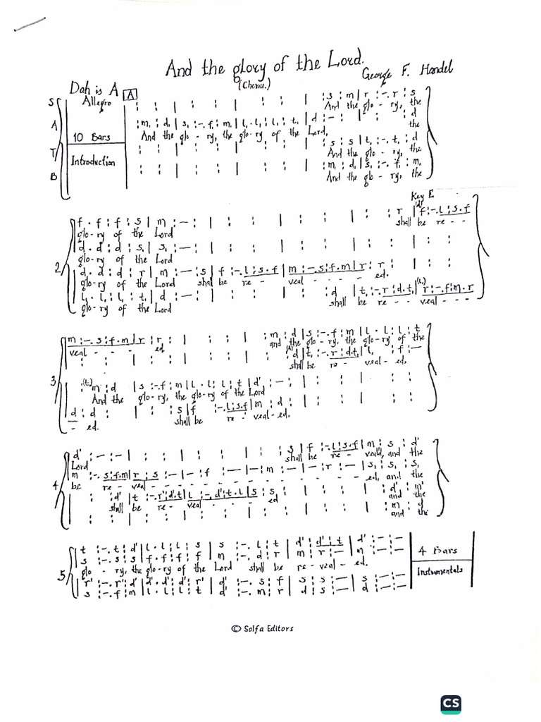 (Choircenter - Com) and The Glory of The Lord by George F. Handel | PDF